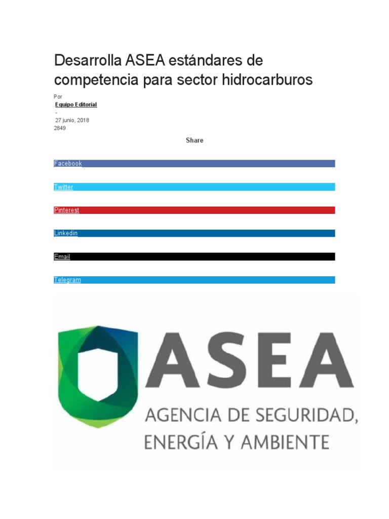 Estándares ASEA para sector hidrocarburos | PDF | Estación de servicio ...