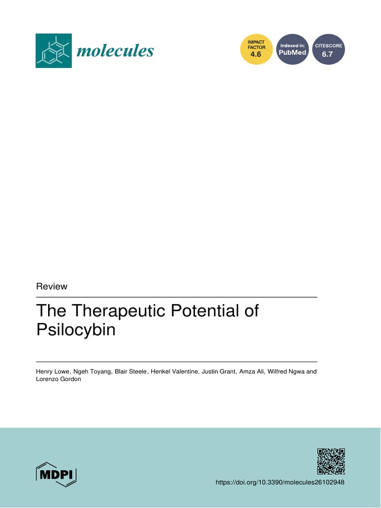 The Therapeutic Potential of Psilocybin | PDF | Psilocybin ... The Therapeutic Potential of Psilocybin | PDF | Psilocybin ...
