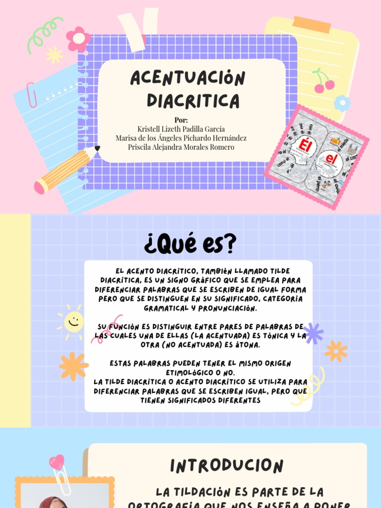 Guía de Acento Diacrítico | PDF | Idiomas | Estudios de idiomas extranjeros
