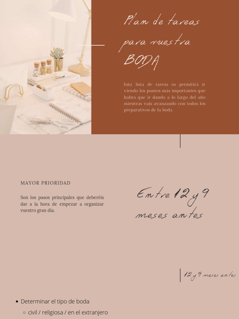 Timing Anual para Tus Parejas | PDF | Boda | Ocasiones relacionadas con ...