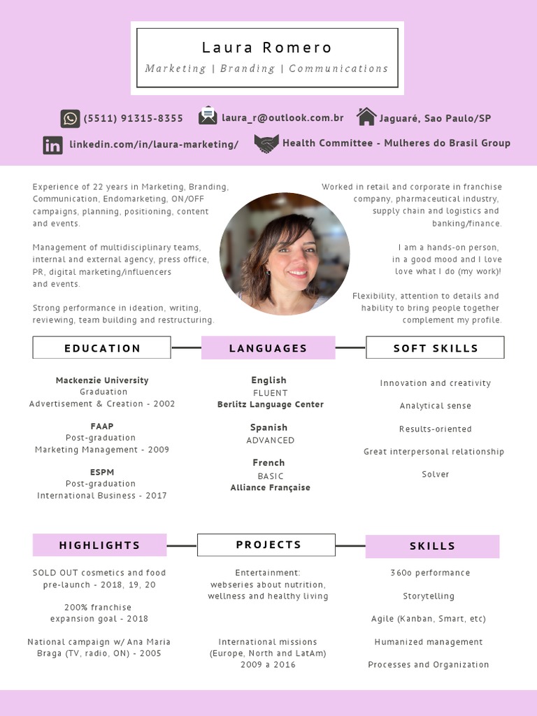 Resume - Laura Romero 2 | PDF | Marketing | Brand