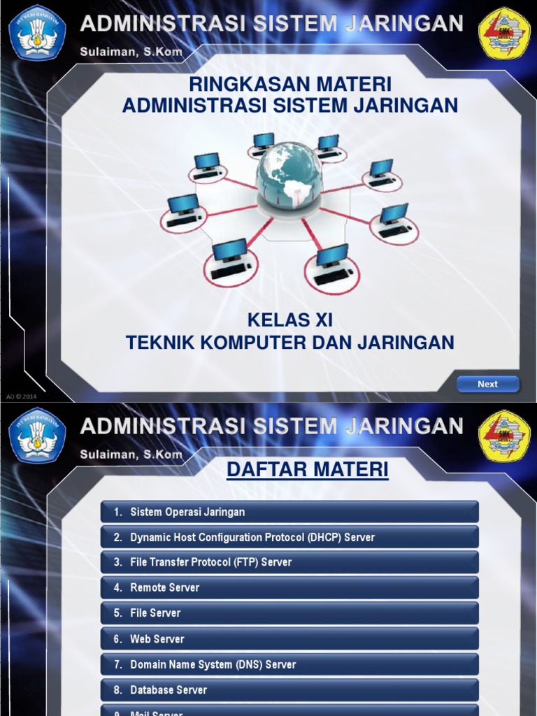 Administrasi Sistem Jaringan Kelas Xi PPTX 220728132309 730194d6 | PDF | Komputer