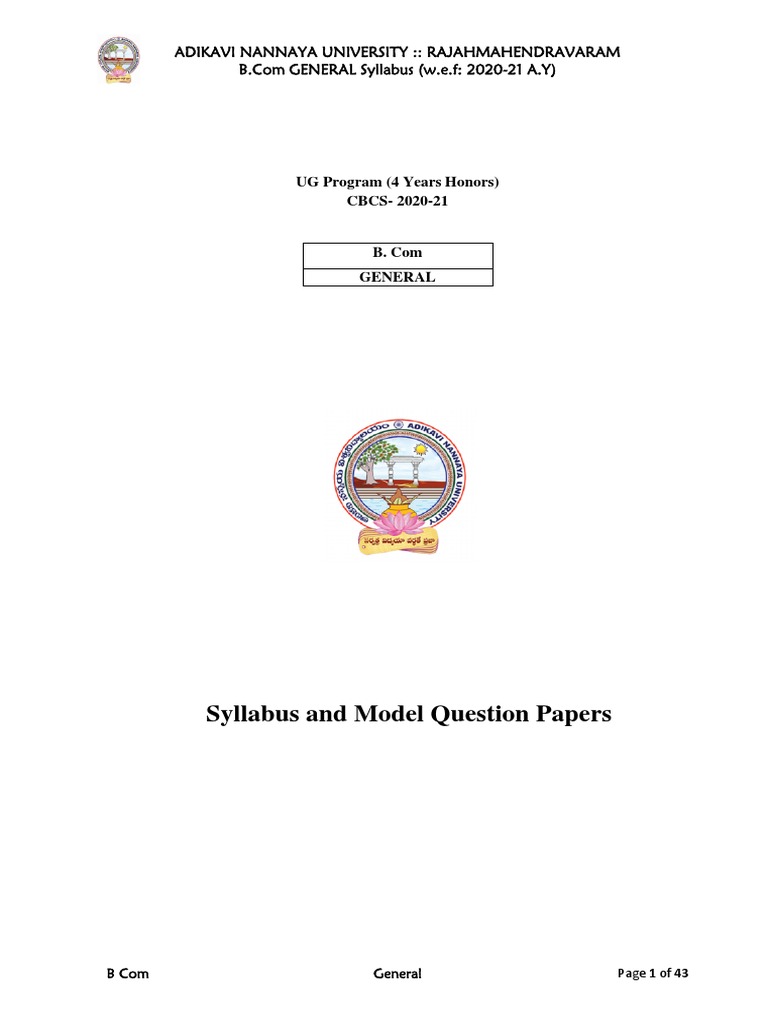 B. Com - General - 2020-21 | PDF | Economics | Demand