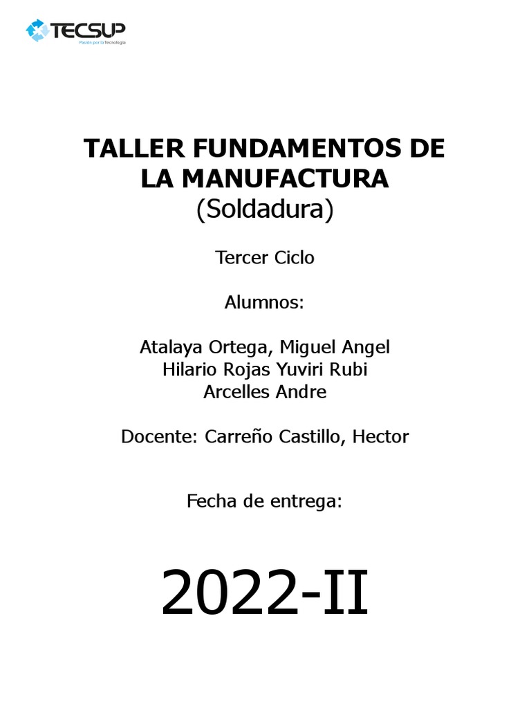 Modelo Informe Final - C25-3-2023 | PDF | Soldadura | Construcción