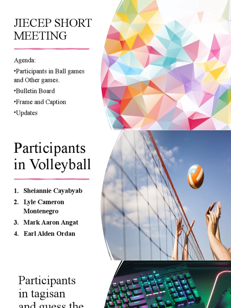 Jiecep Short Meeting | PDF