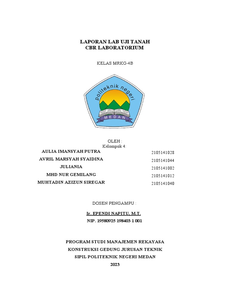 Laporan CBR Laboratorium | PDF