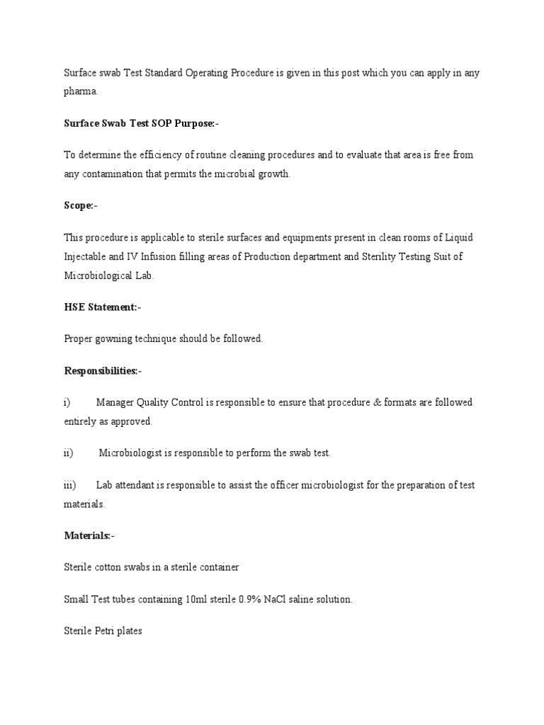 SOP For Serial Dilutions of Microbial Culture | PDF | Sterilization ...