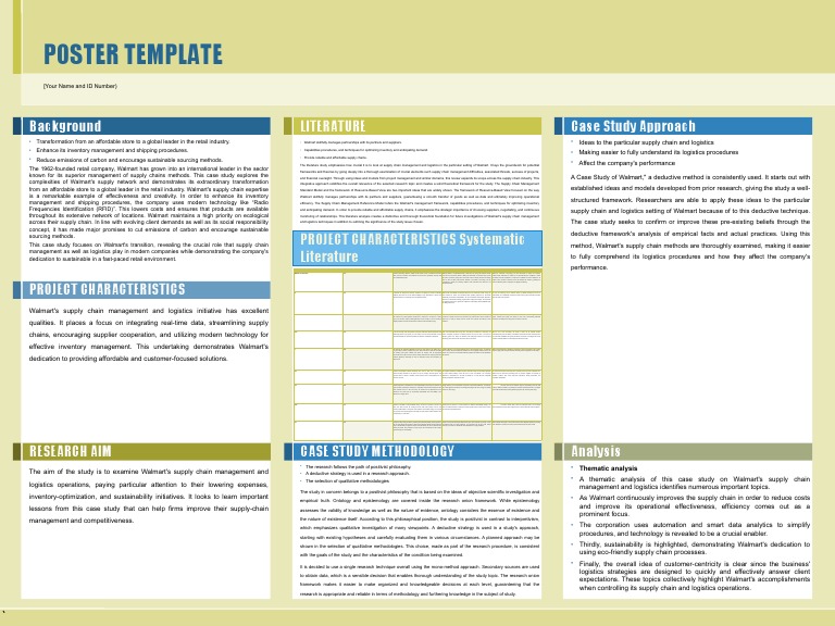 Poster Template and Worksheet | PDF | Supply Chain | Supply Chain ...