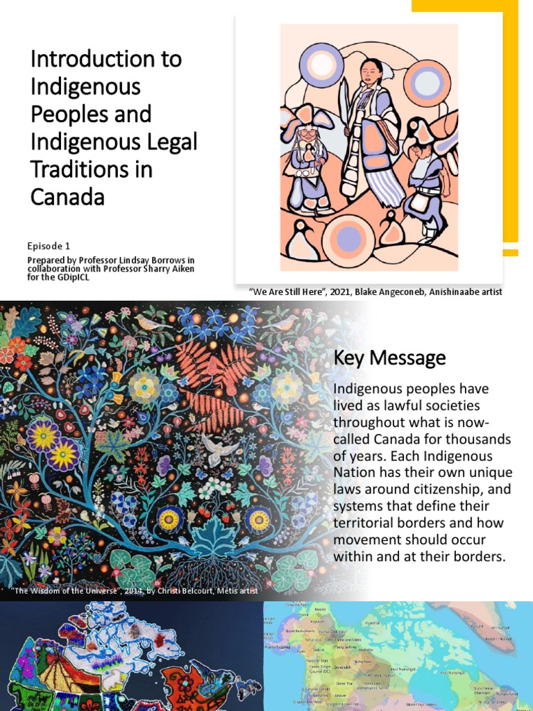Episode 1-Introduction To Indigenous Peoples and Legal Traditions in ...