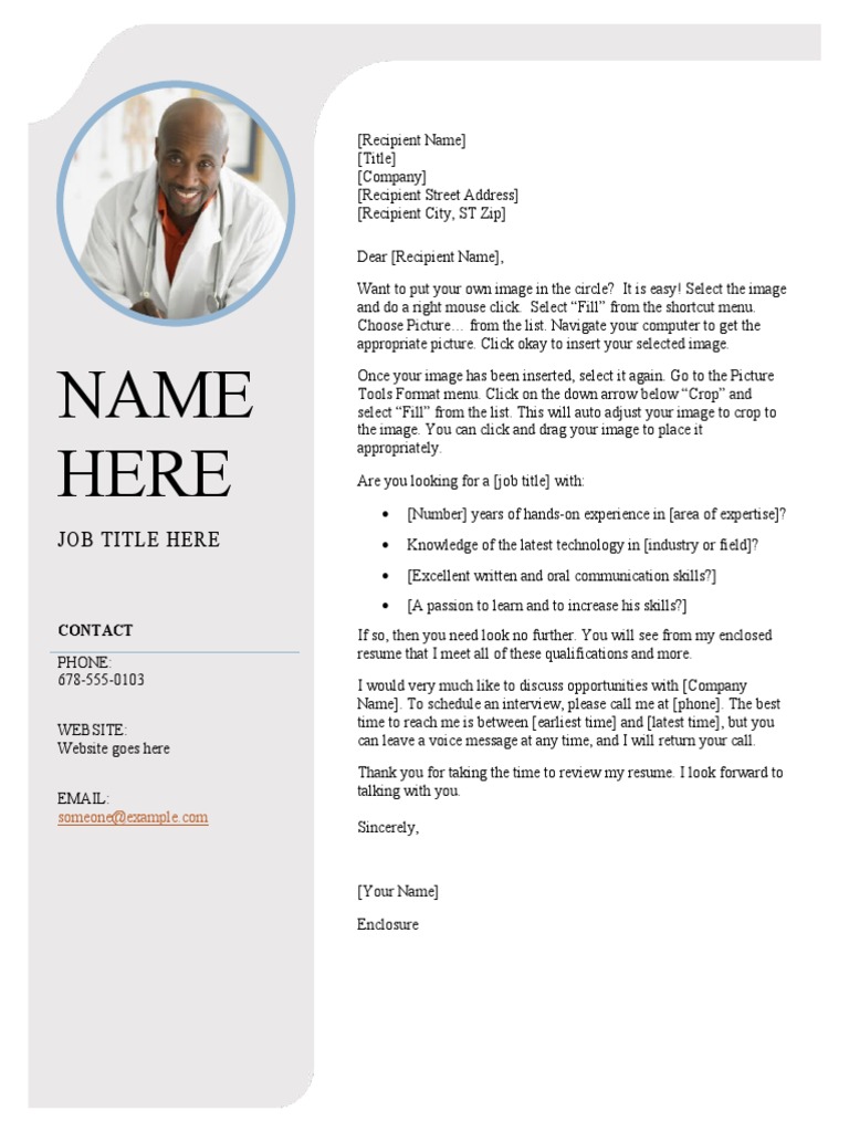 Bold Modern Cover Letter | PDF