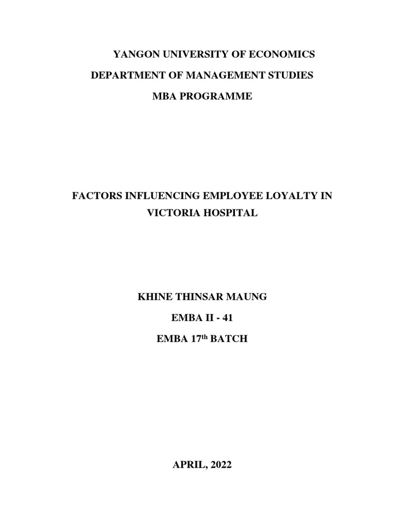 Khaing Thinzar Maung Embaii 41 17th Bt Pdf Motivational Motivation