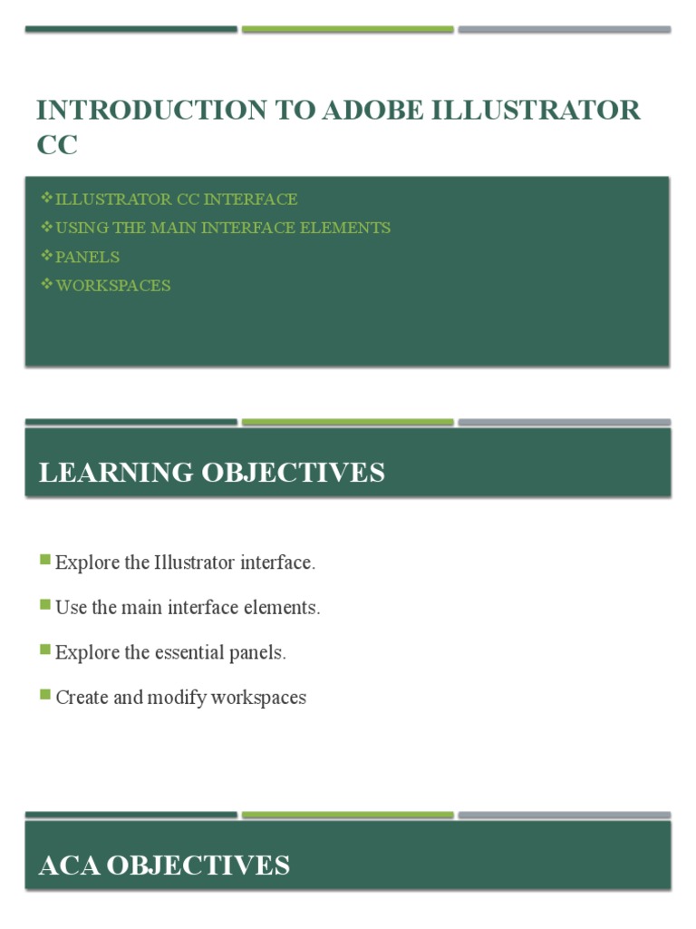 Lesson 4 Introduction To Adobe Illustrator Cc Pdf Adobe