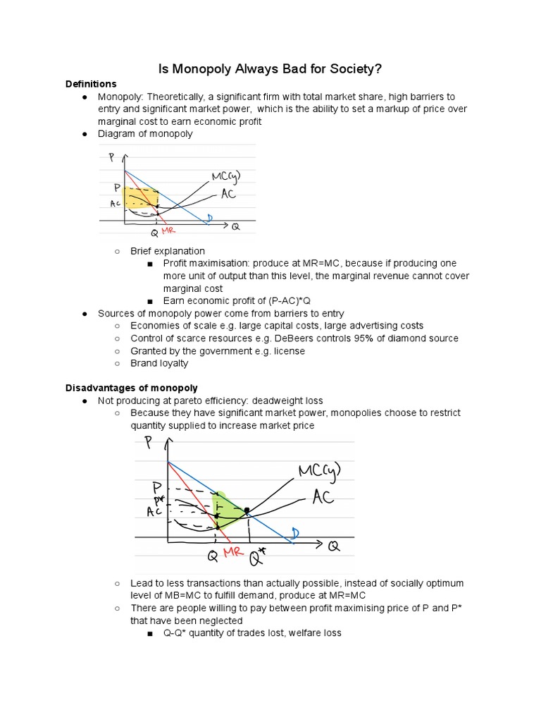 Essay (Monopoly) | PDF | Monopoly | Profit (Economics)