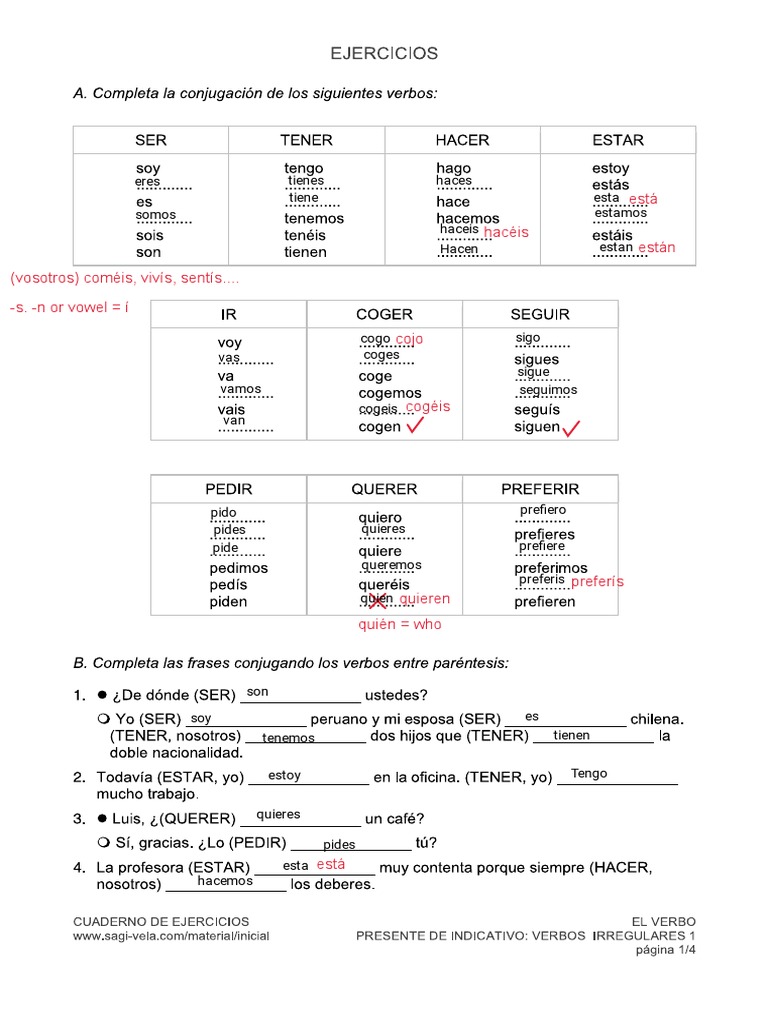 Kami Export - Ejercicios-Irregulares | PDF