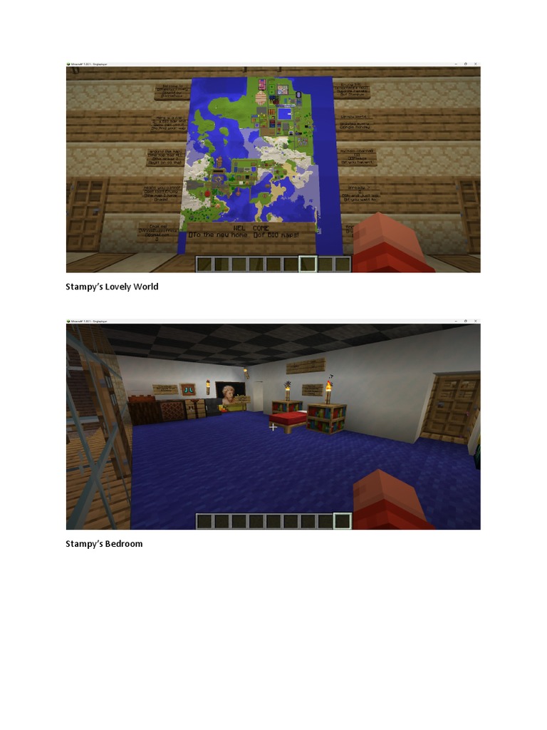 Stampy's Lovely World Locations | PDF