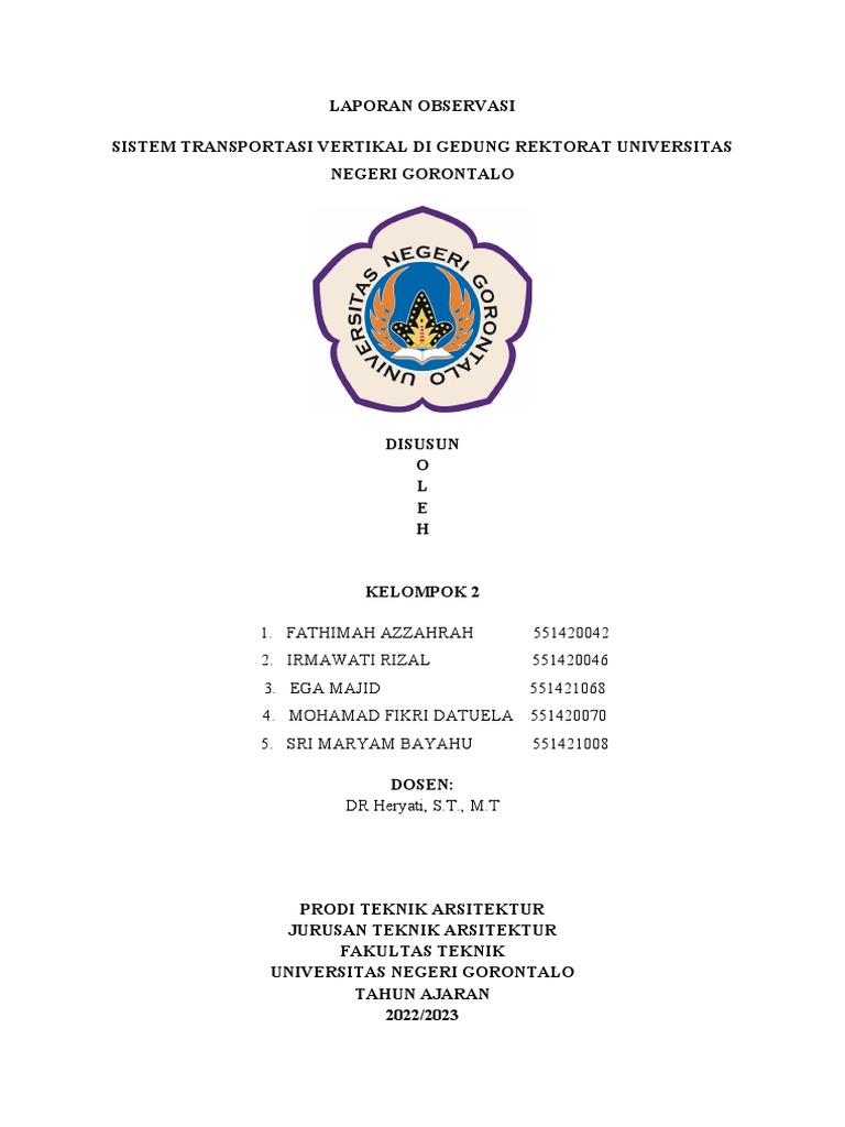 Laporan Makalah Kelompok Ii (Transportasi Vertikal) | PDF | Teknologi ...