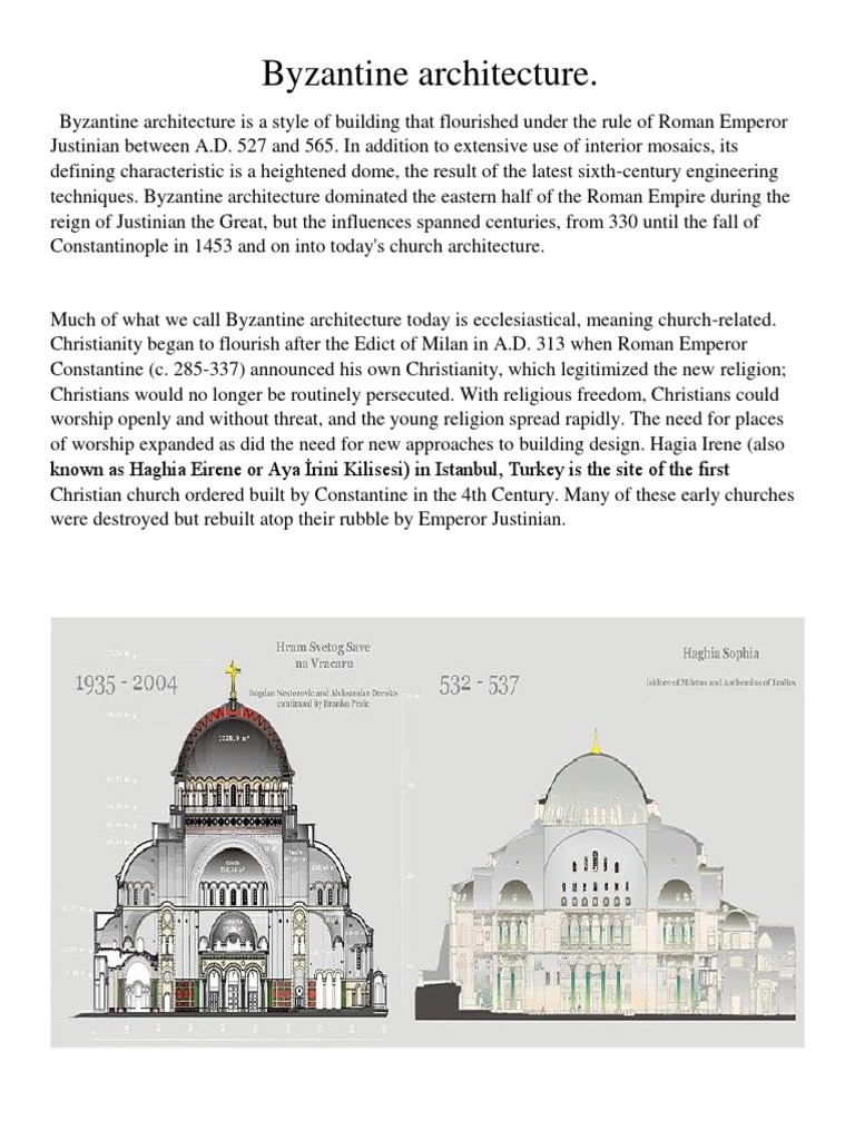 Byzantine Architecture | Download Free PDF | Byzantine Empire | Postmodernism