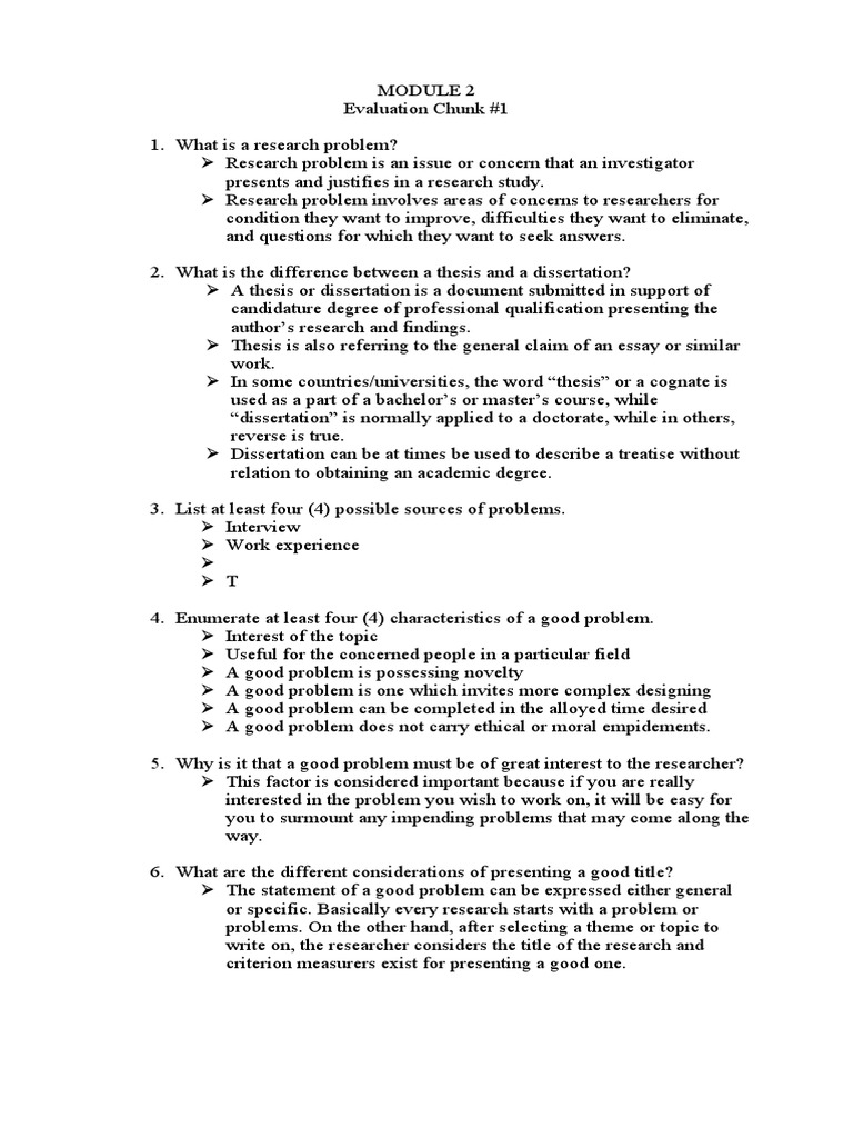 MODULE 2 Research Tatay | Download Free PDF | Hypothesis | Methodology