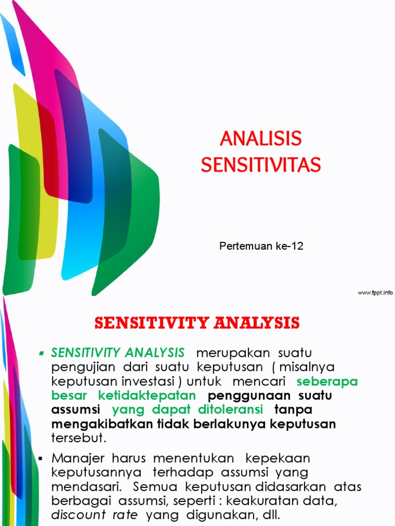 12-Analisis Sensitivitas | PDF