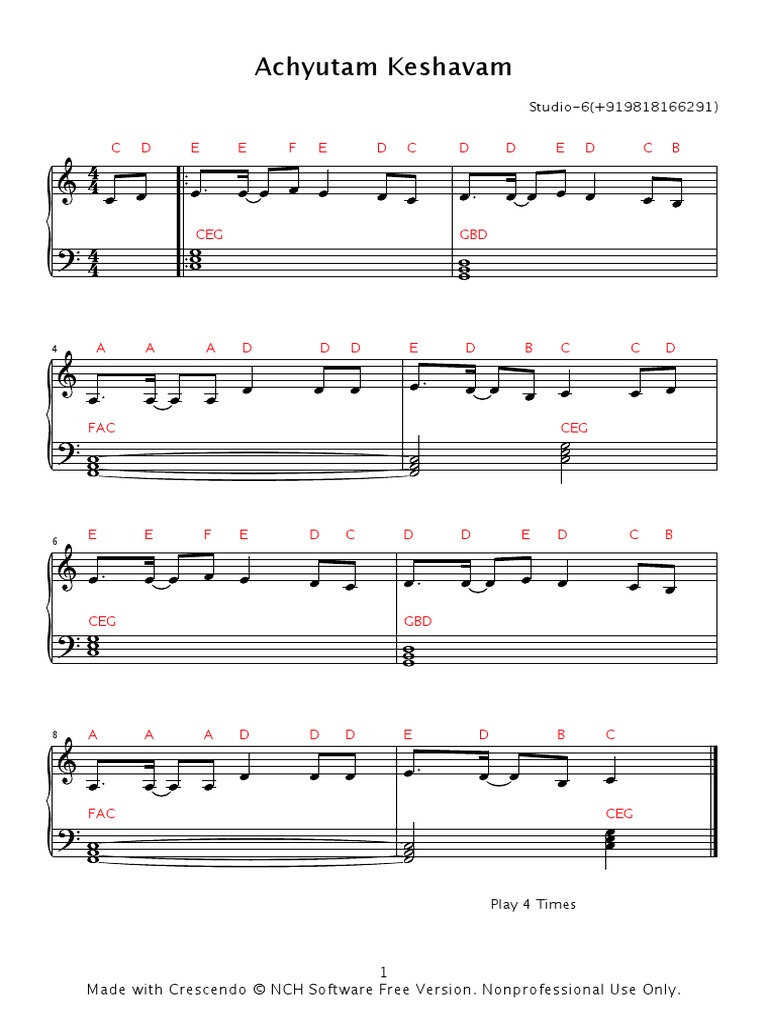 Achyutam Keshavam | PDF