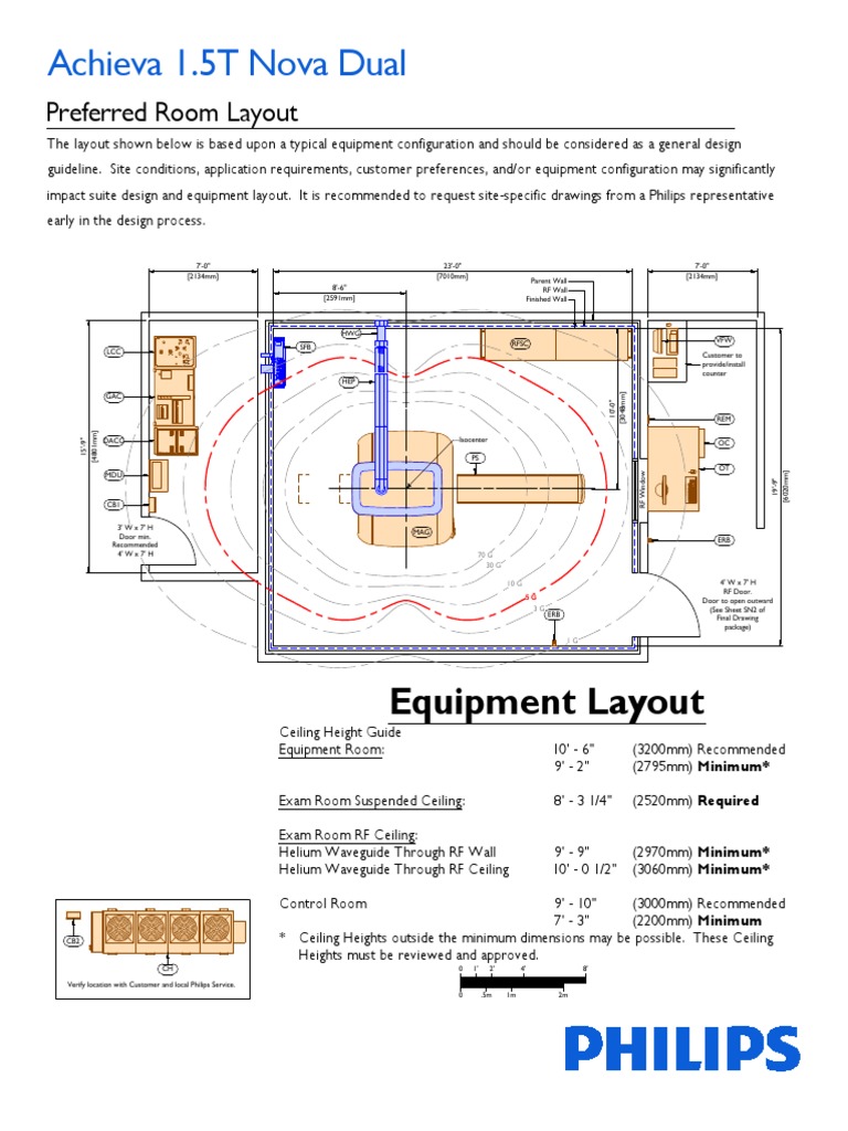 Philips Achieva 1.5T MRI Room Layout | PDF | Alternating Current ...