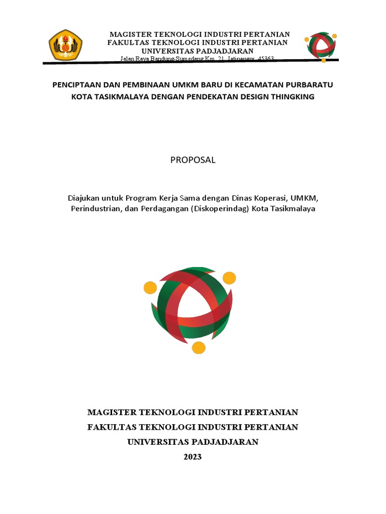 Proposal Pembinaan Umkm Mtin | PDF