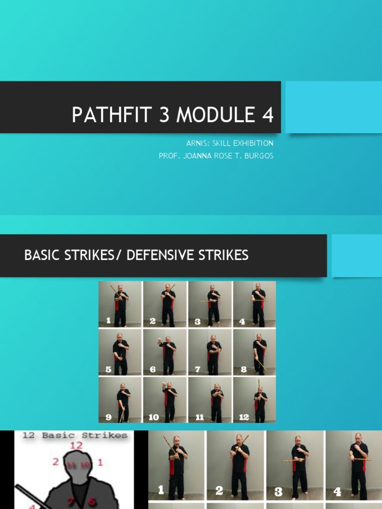 Arnis Skills: Basic Strikes & Blocks | PDF