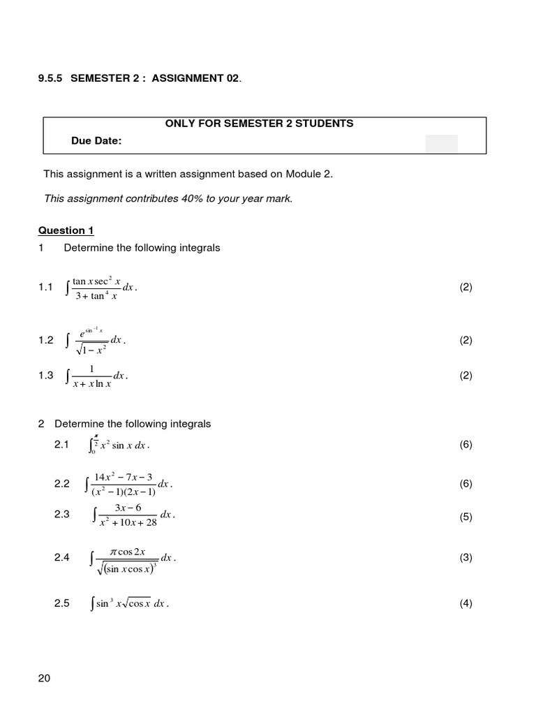 MAT2691 Assignment 02-2022-S2 | PDF | Mathematical Objects | Elementary Mathematics