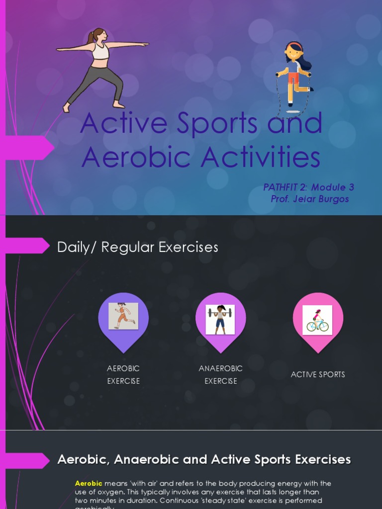 Aerobic and Active Sports Activities | PDF | Aerobic Exercise | Foot