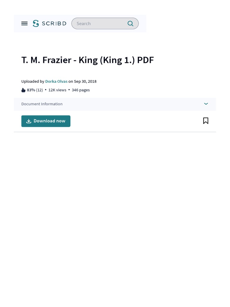 T. M. Frazier - King (King 1.) PDF - PDF | PDF