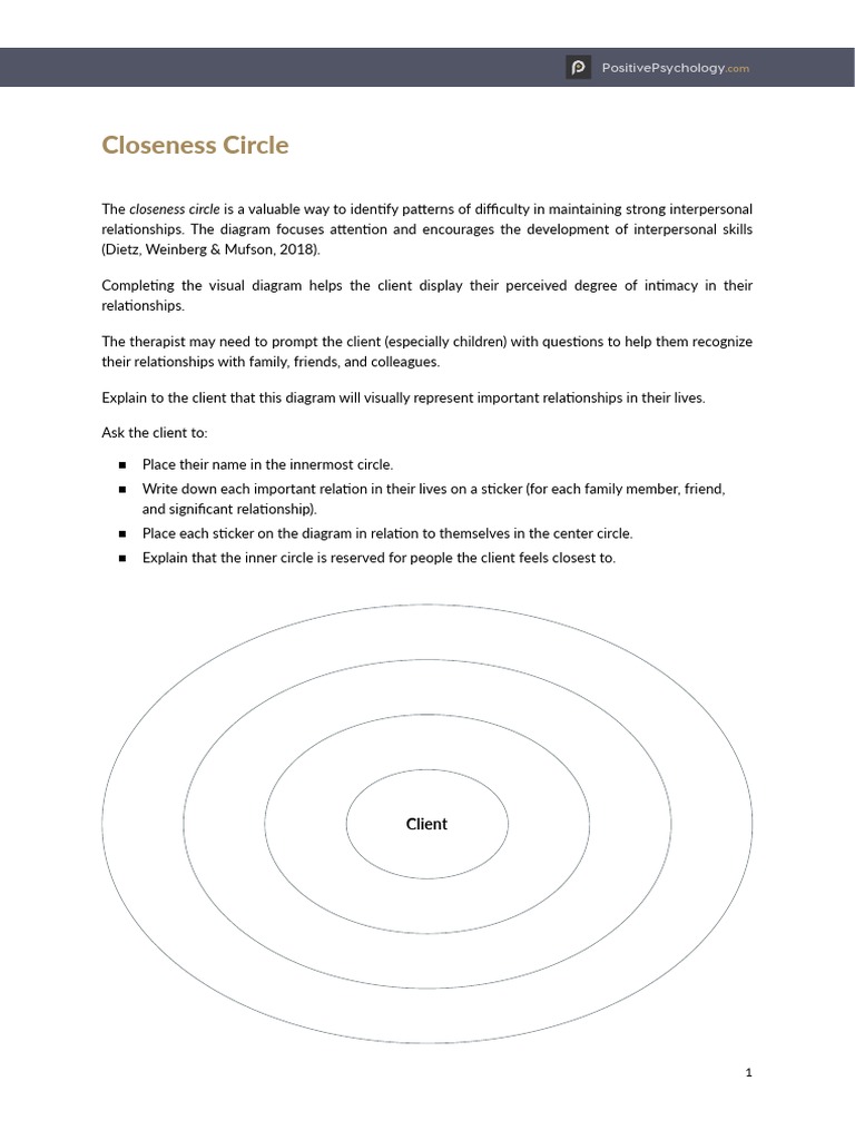 Closeness Circle | PDF | Science & Mathematics