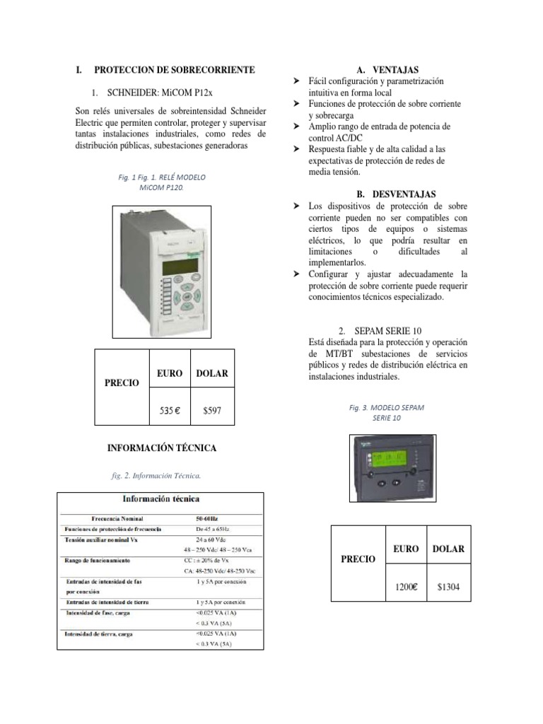 Proteccion de Sobrecorriente | PDF | Relé | Ingenieria Eléctrica