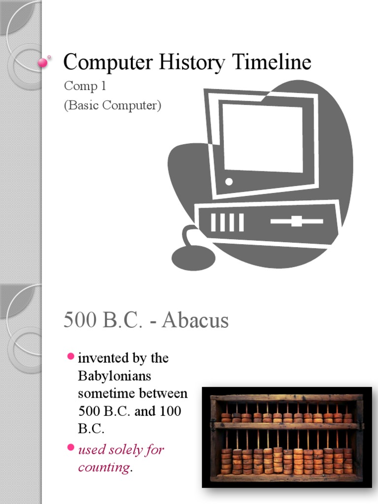 Computer History Timeline | PDF | Personal Computers | Microprocessor