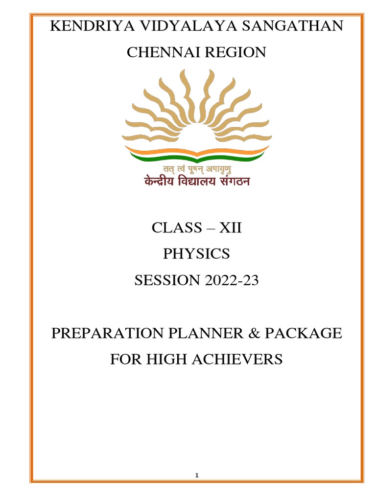 002 Xii Phy Study Material High Achievers | PDF | Capacitance | Capacitor