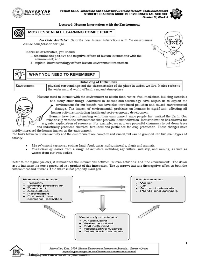 Grade7 Envi Sci L6-3 | PDF | Human Impact On The Environment | Natural ...