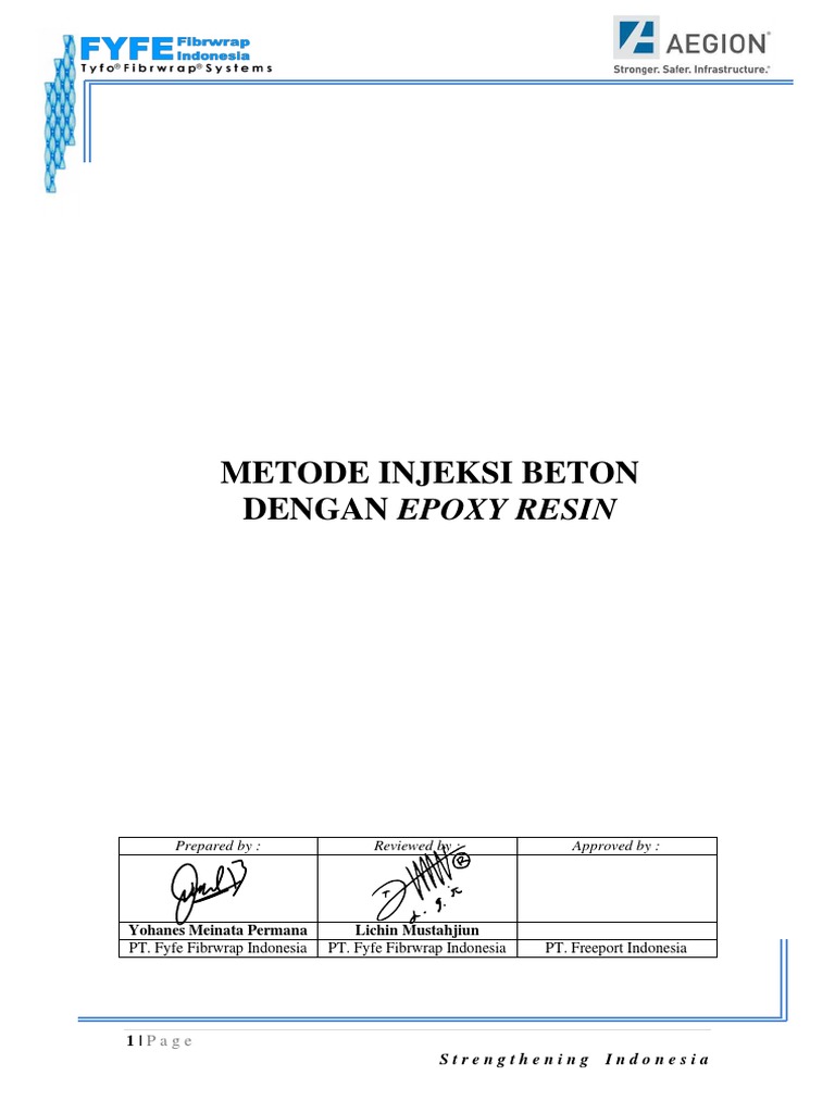 Metode Pelaksanaan Pekerjaan Injeksi | PDF