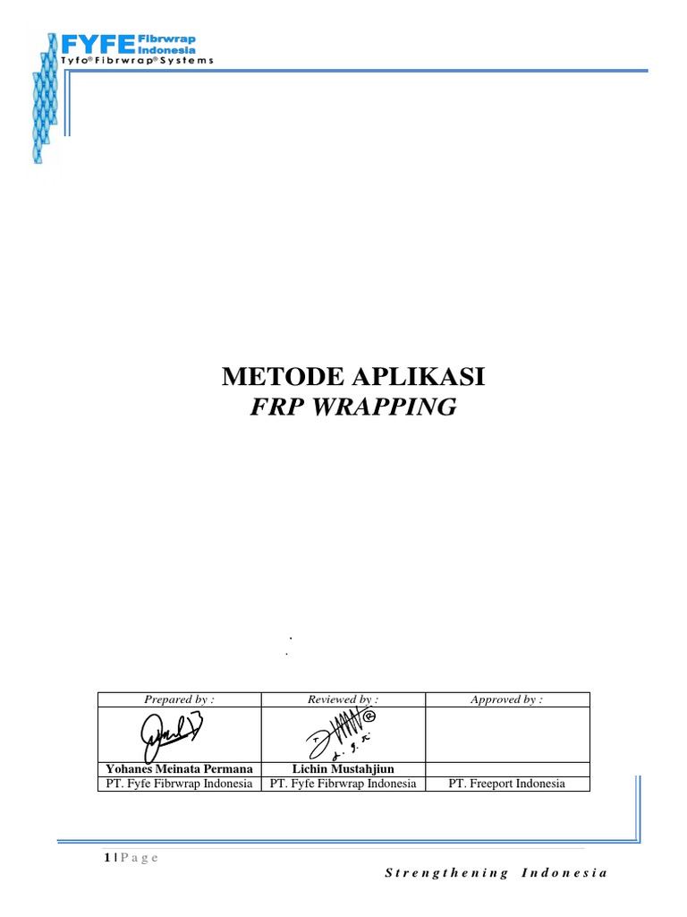 1. Metode Pelaksanaan Pekerjaan Wrapping | PDF