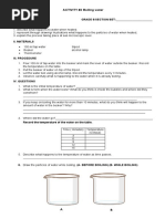 Changes of State Worksheet | PDF | Freezing | Evaporation