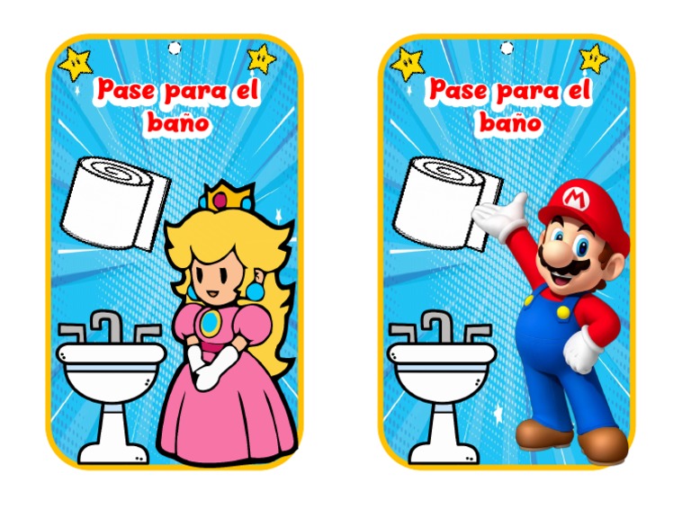 Pases para El Baño Mario Bros | PDF