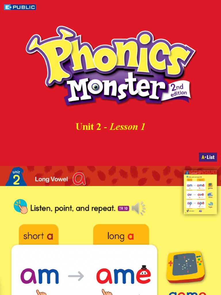 Long Vowels - PPT 1-2 | PDF