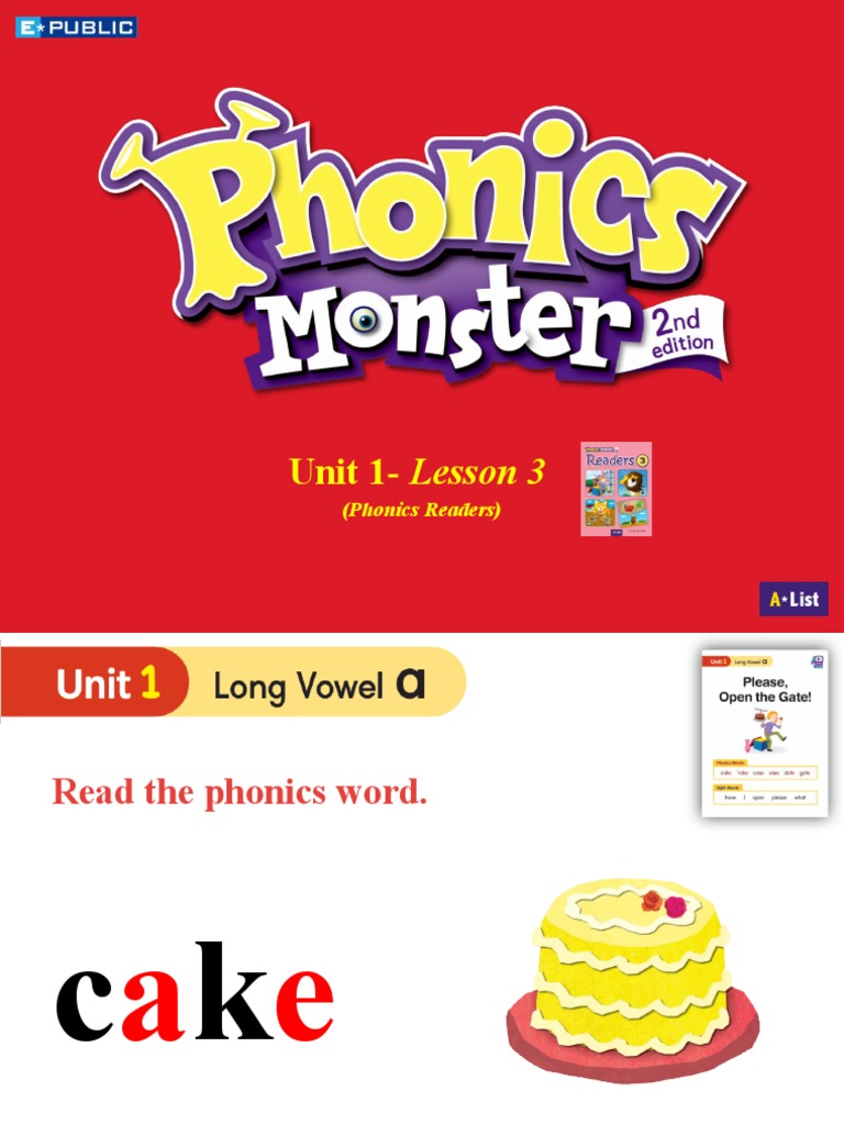 Long Vowels - PPT 3 | PDF