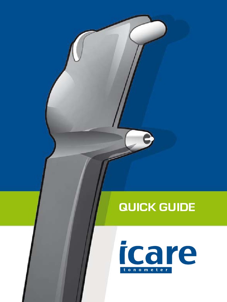 Icare TA01i Tonometer Quick Guide | PDF | Equipment | Manufactured Goods