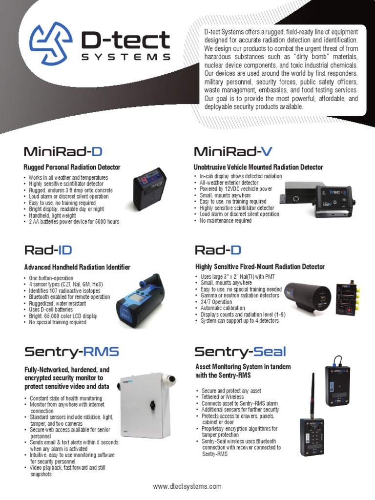 Advanced Radiation Detection Systems | PDF | Wi Fi | Sensor