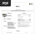 Ola Auto Invoice Details and Format | PDF | Invoice | Payments
