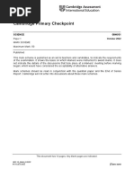 Y6 SC 0097 Checkpoint Paper 1 April 2024 | PDF