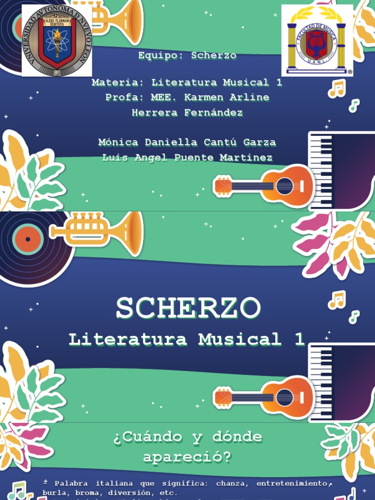 Scherzo - Literatura Musical 1 | PDF | Las artes escénicas | Musicología