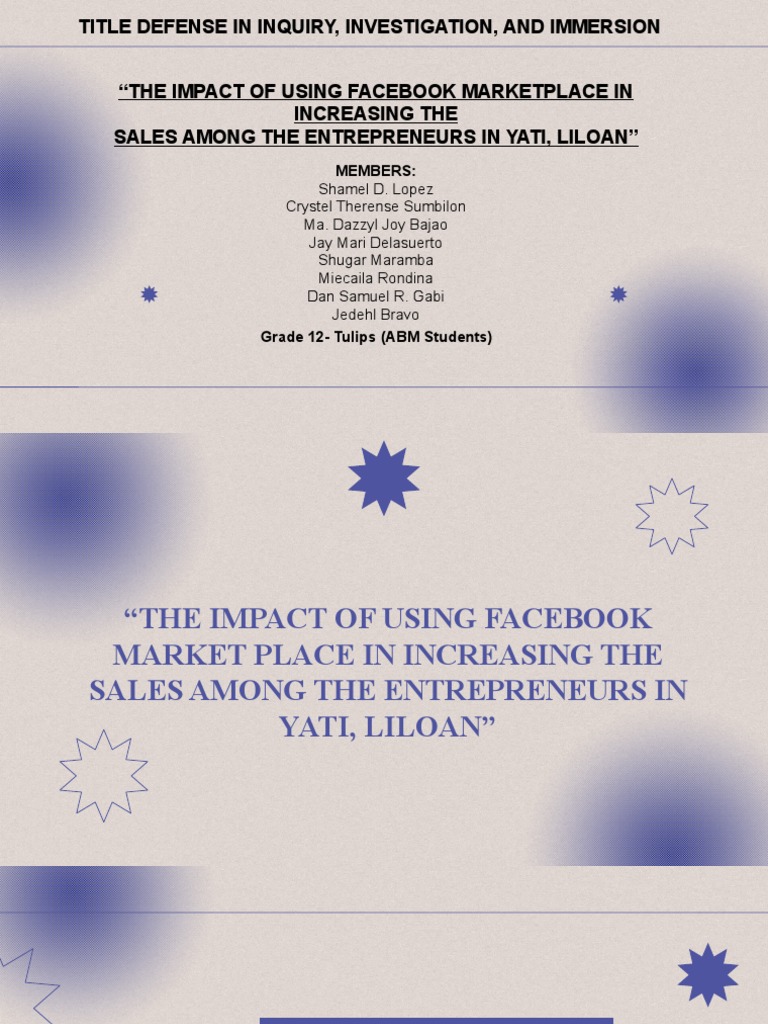 Abm Title Defense | PDF | Sampling (Statistics) | Facebook