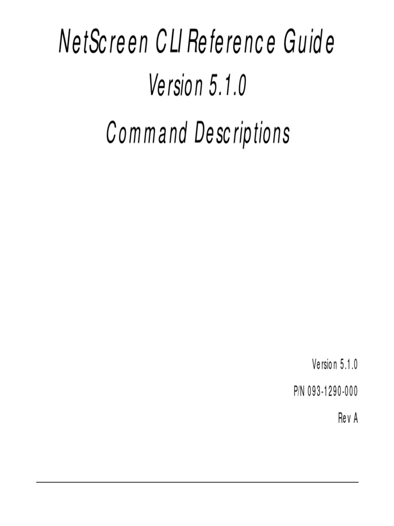 Cli 5.1.0 | PDF | I Pv6 | Command Line Interface