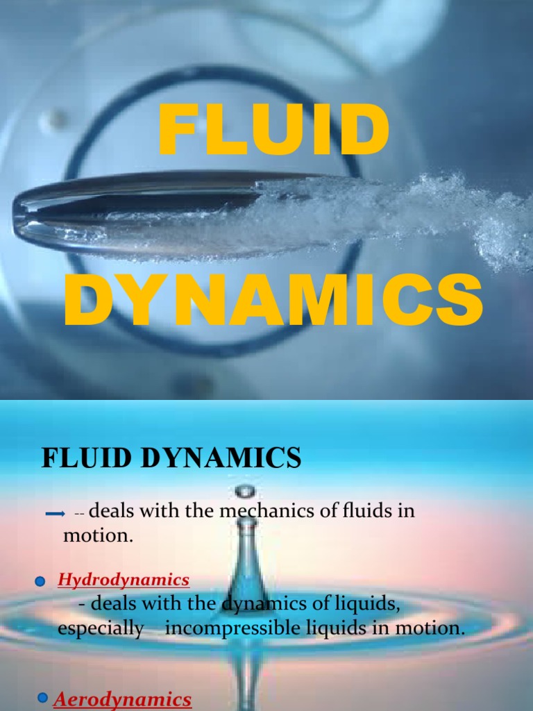 FLUID DYNAMICS Autosaved | PDF | Fluid Dynamics | Classical Mechanics
