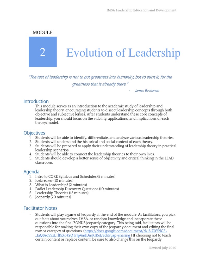 Evolution of Leadership Pt.1 | Download Free PDF | Leadership | Theory
